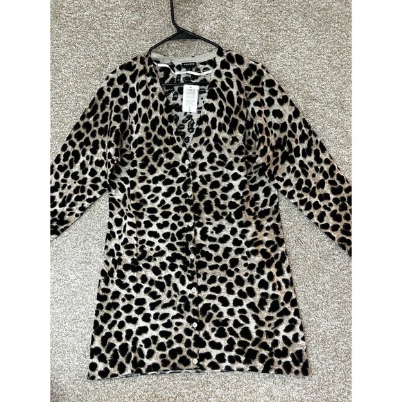 torrid | Sweaters | Torrid Leopard Print Button Front Cardigan Sweater ...